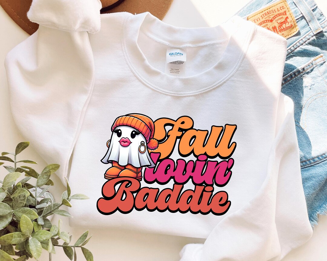Retro Fall Lovin Baddie PNG Boujee Ghost Fall Boho Autumn Shirt ...