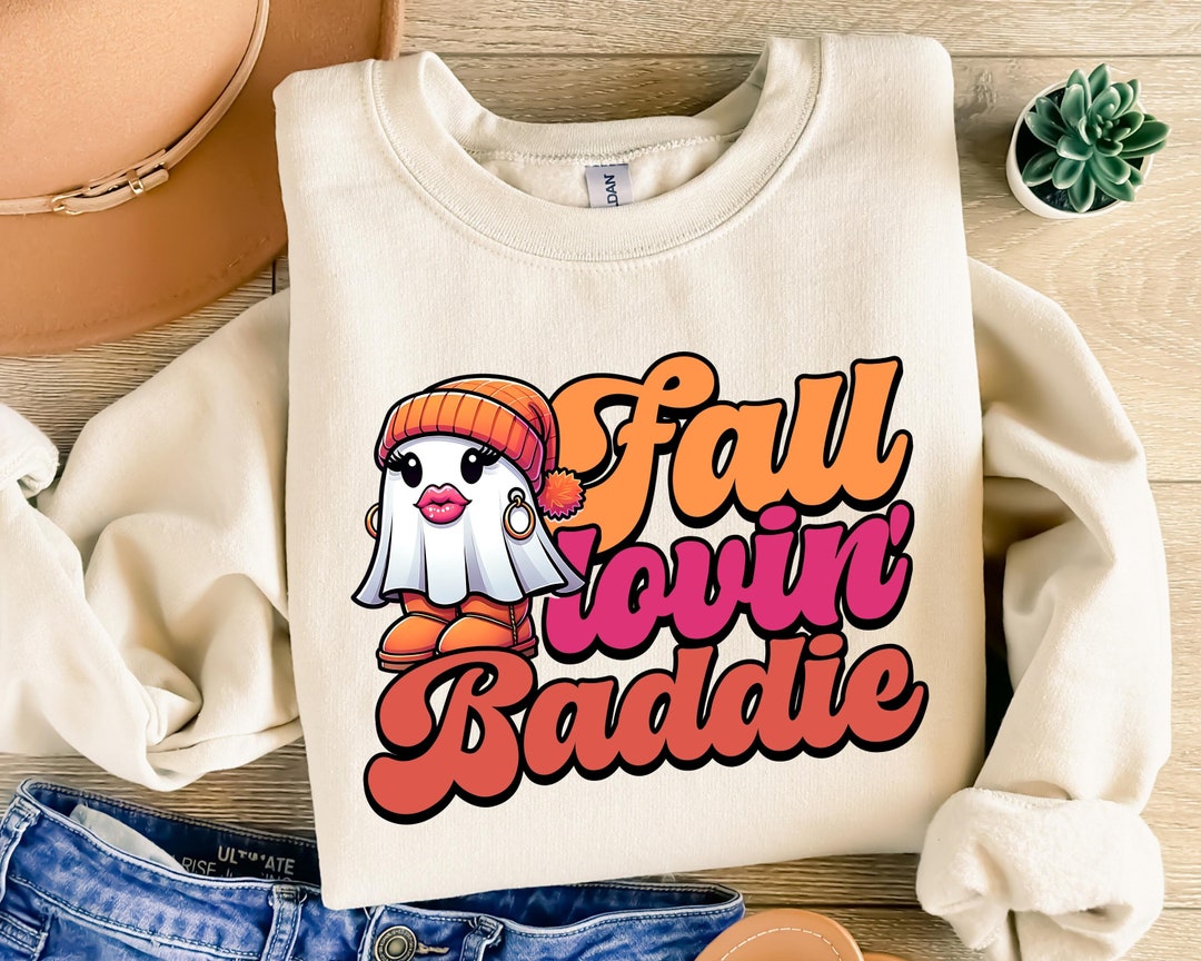 Retro Fall Lovin Baddie PNG | Boujee Ghost Fall | Boho Autumn Shirt ...