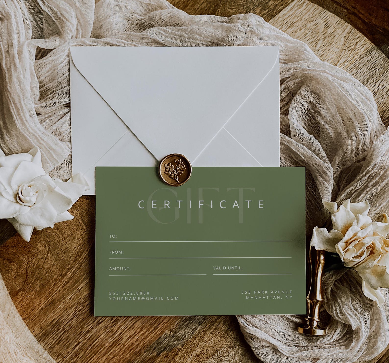 Holiday Gift Certificate Printable Template Bundle | DIY Gift Voucher ...