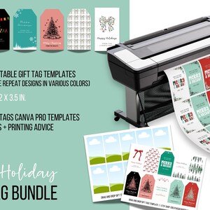 MEGA Holidays Gift Tags Bundle | DIY Christmas Tag | Editable Printable ...