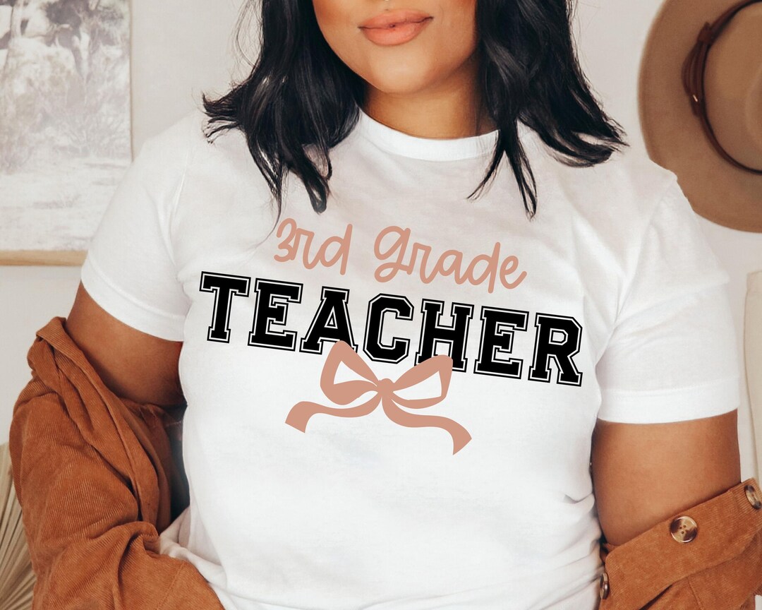 3rd Grade Teacher Varsity PNG Bundle: Back to School Shirt Design ...