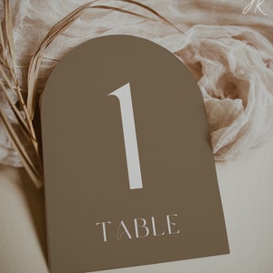 Arch Table Number Template Bundle Terracotta Boho Sage Black Modern ...