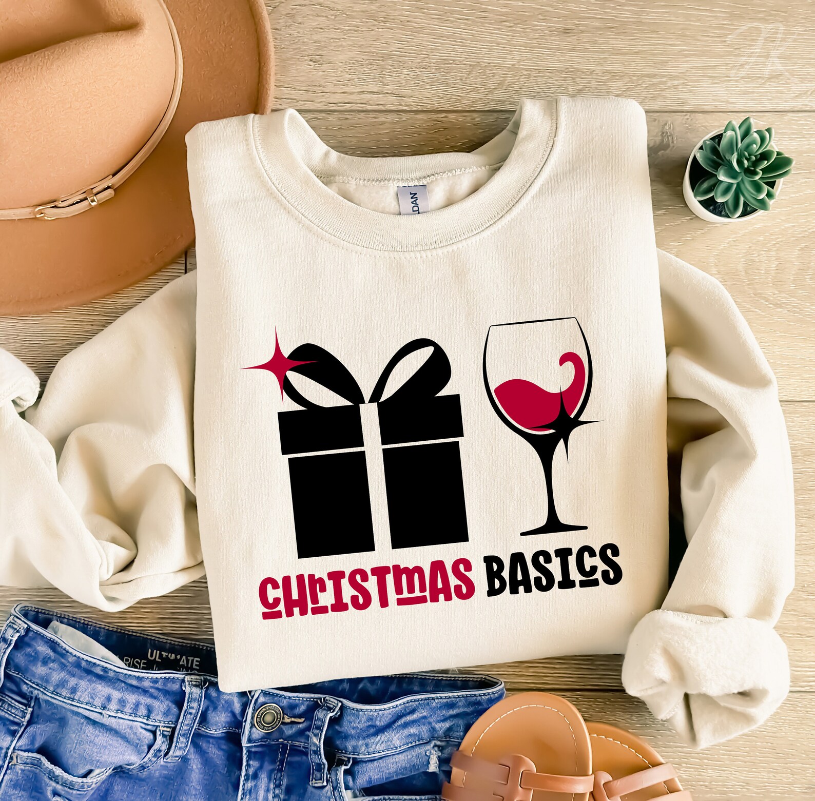 Christmas Basics PNG Bundle Funny Christmas Shirt Design Retro Winter ...