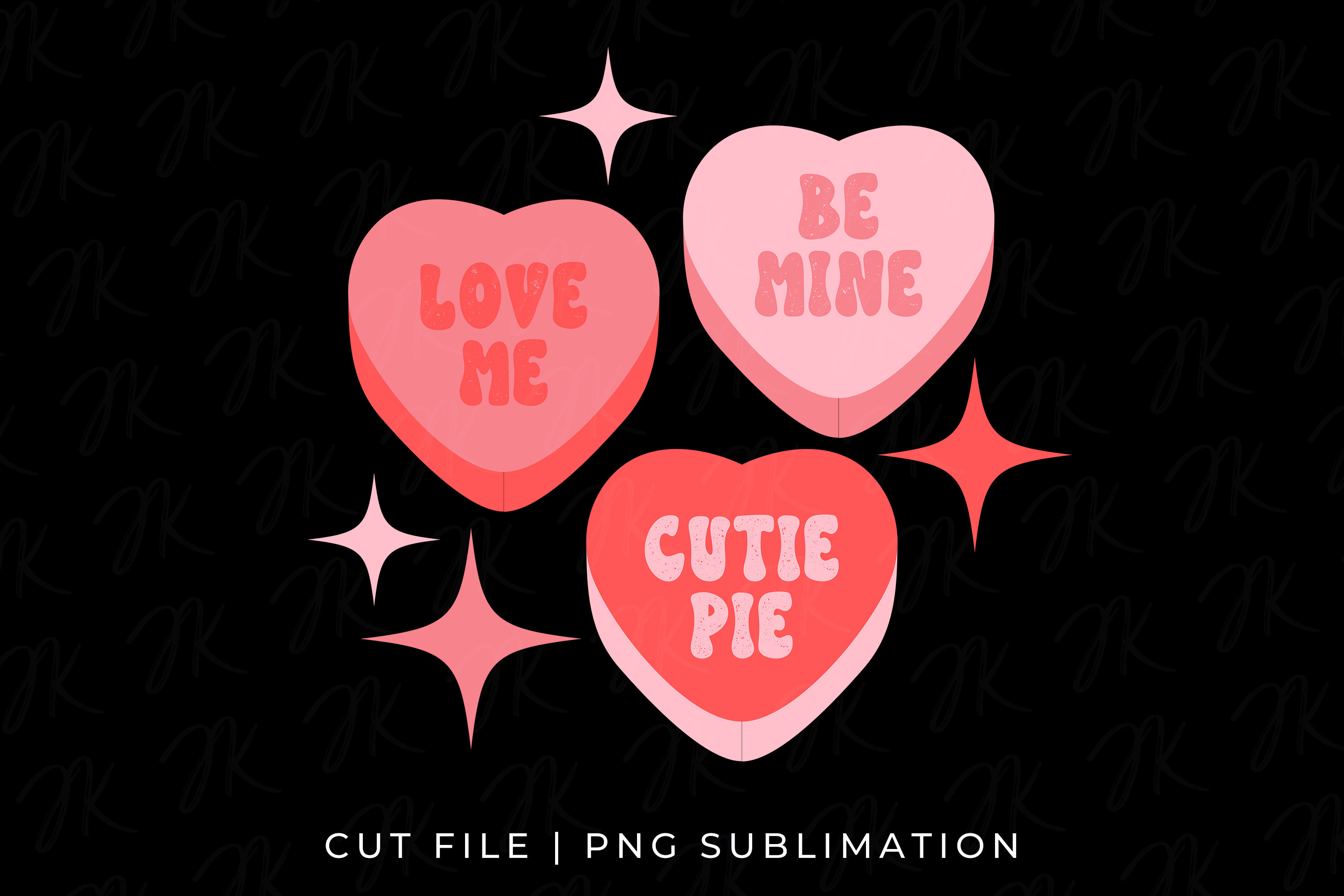 Candy Hearts Be Mine PNG Valentine PNG Heart Wavy Png - Etsy