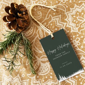 Happy Holidays Tags Bundle | DIY Christmas Tag | Editable Printable ...