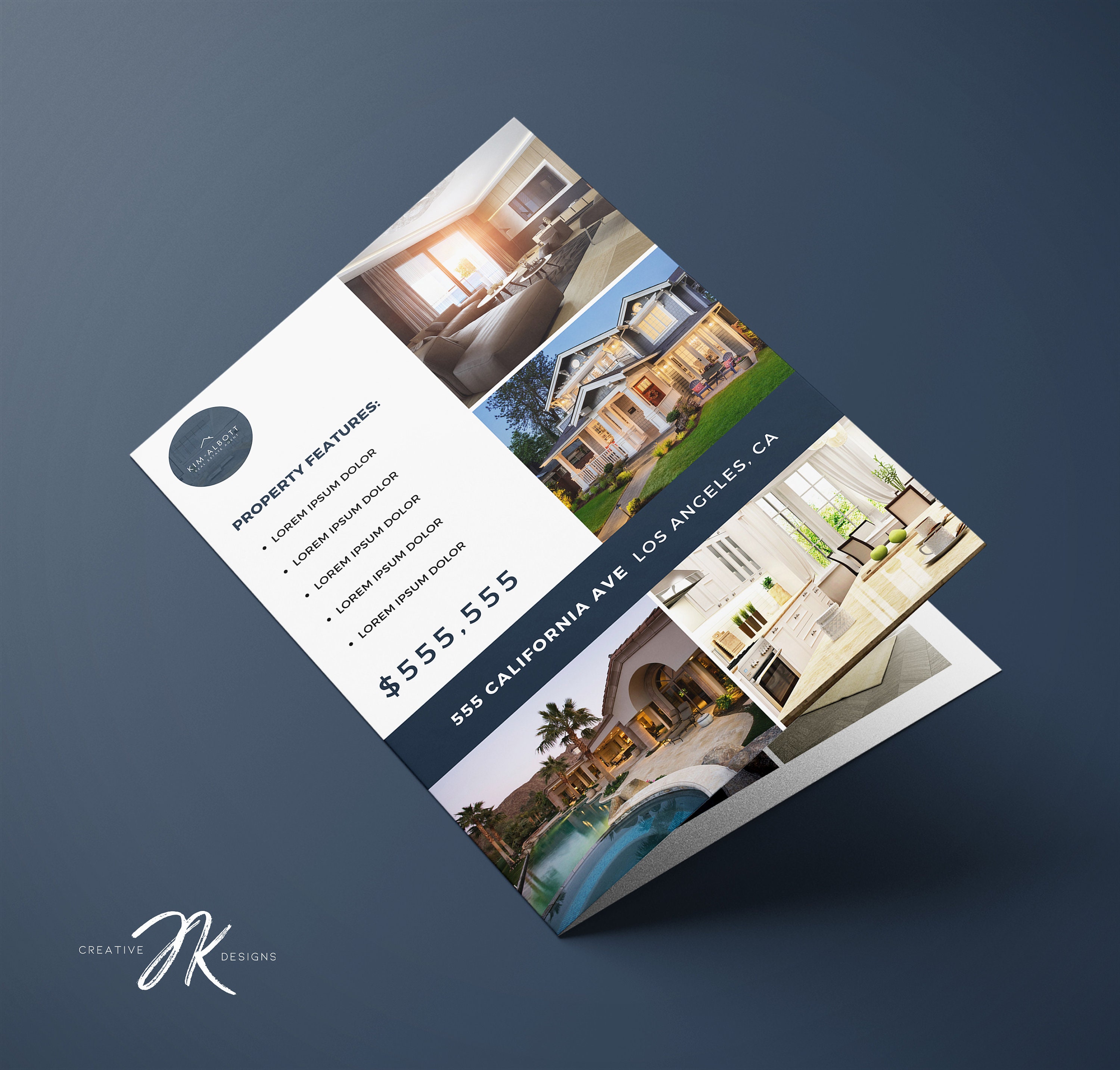 Luxury 4 Page A4 Real Estate Listing Brochure Editable - Etsy