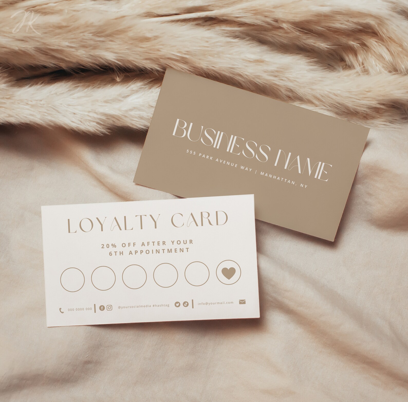 Boho Loyalty Card Bundle: Salon VIP Rewards (canva Pro Editable ...