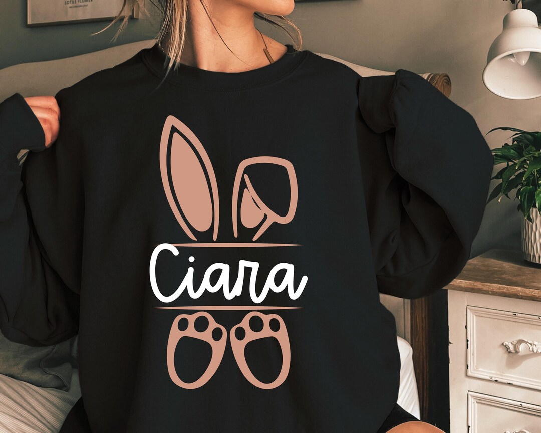 CIARA Gift | Easter Bunny Name SVG PNG | Easter Bunny Name Monogram ...
