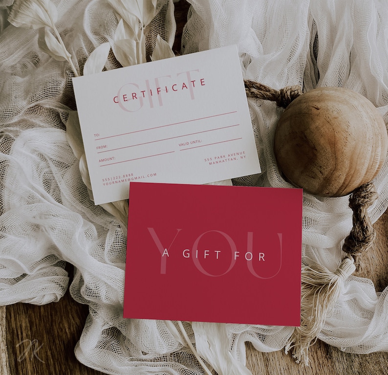 Gift Certificate Template Bundle DIY Gift Voucher Editable - Etsy
