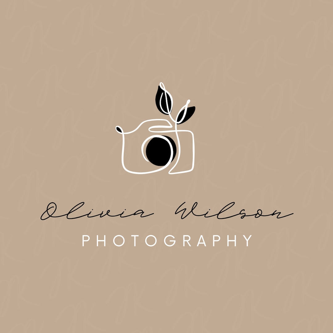 Modern Photography Logo | DIY Logo Design Template | Handwritten Logo ...