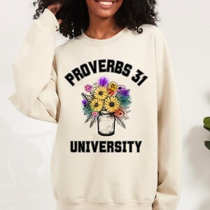 Floral Proverbs 31 University PNG Christian Quote Aesthetic Bible ...