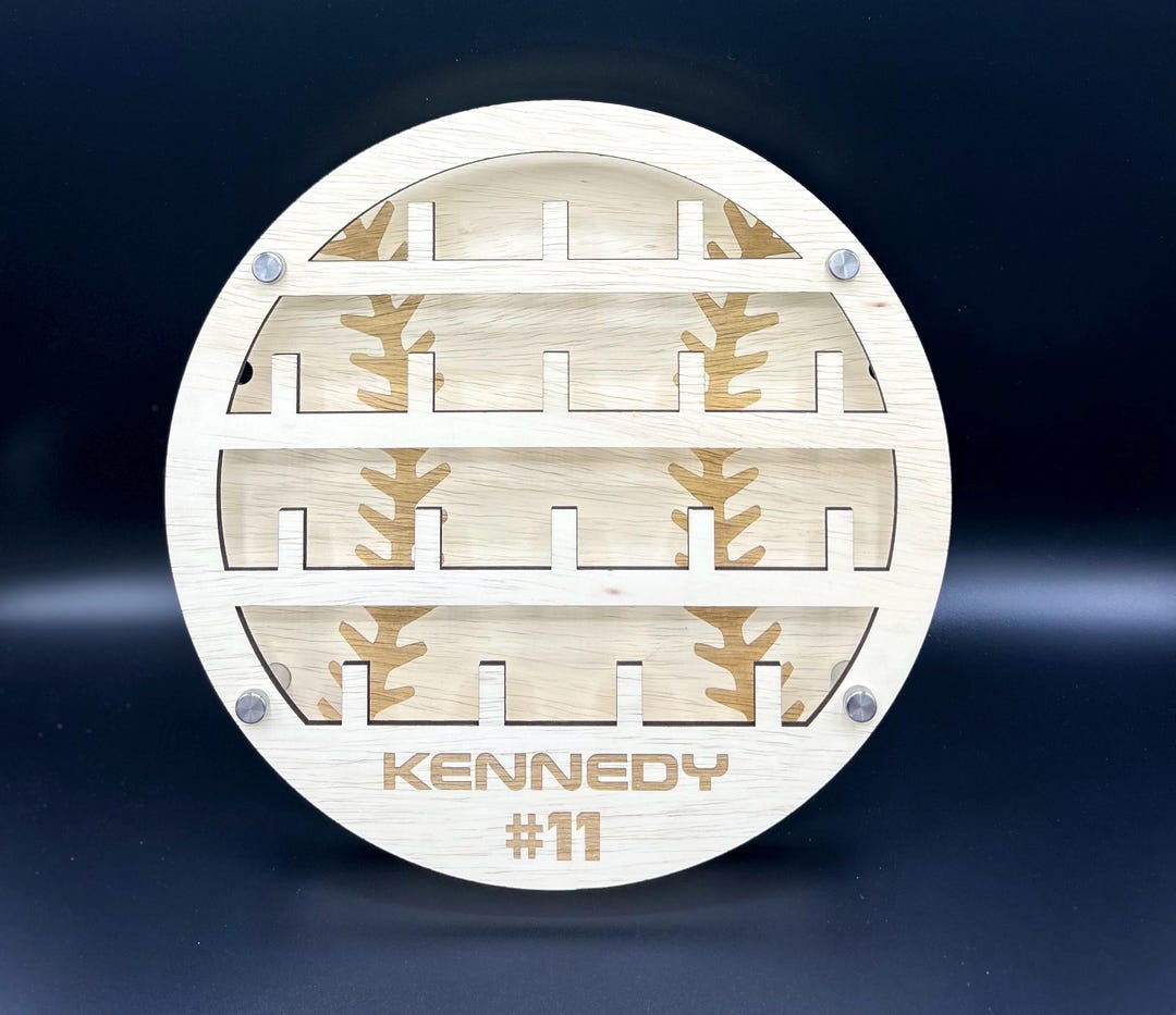 Personalized Baseball Ring Display: Tournament Trophy Holder, Sports ...