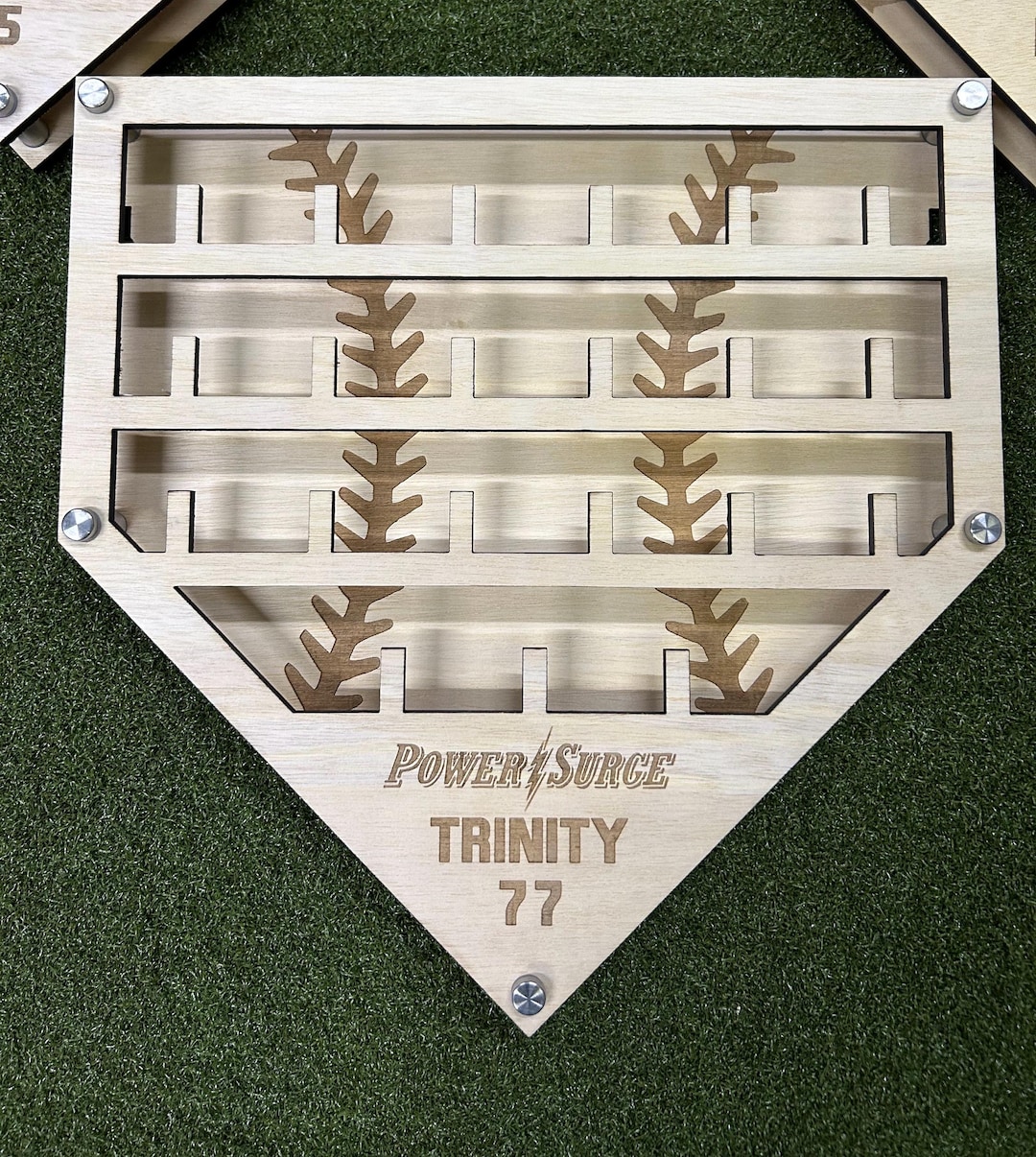 Personalized HOMEPLATE Baseball or Softball Ring Display Holder ...