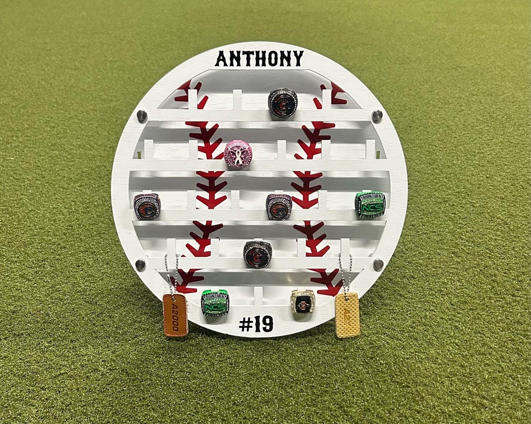 BASEBALL Ring Display Personalized ~ Custom Tournament Holder ...