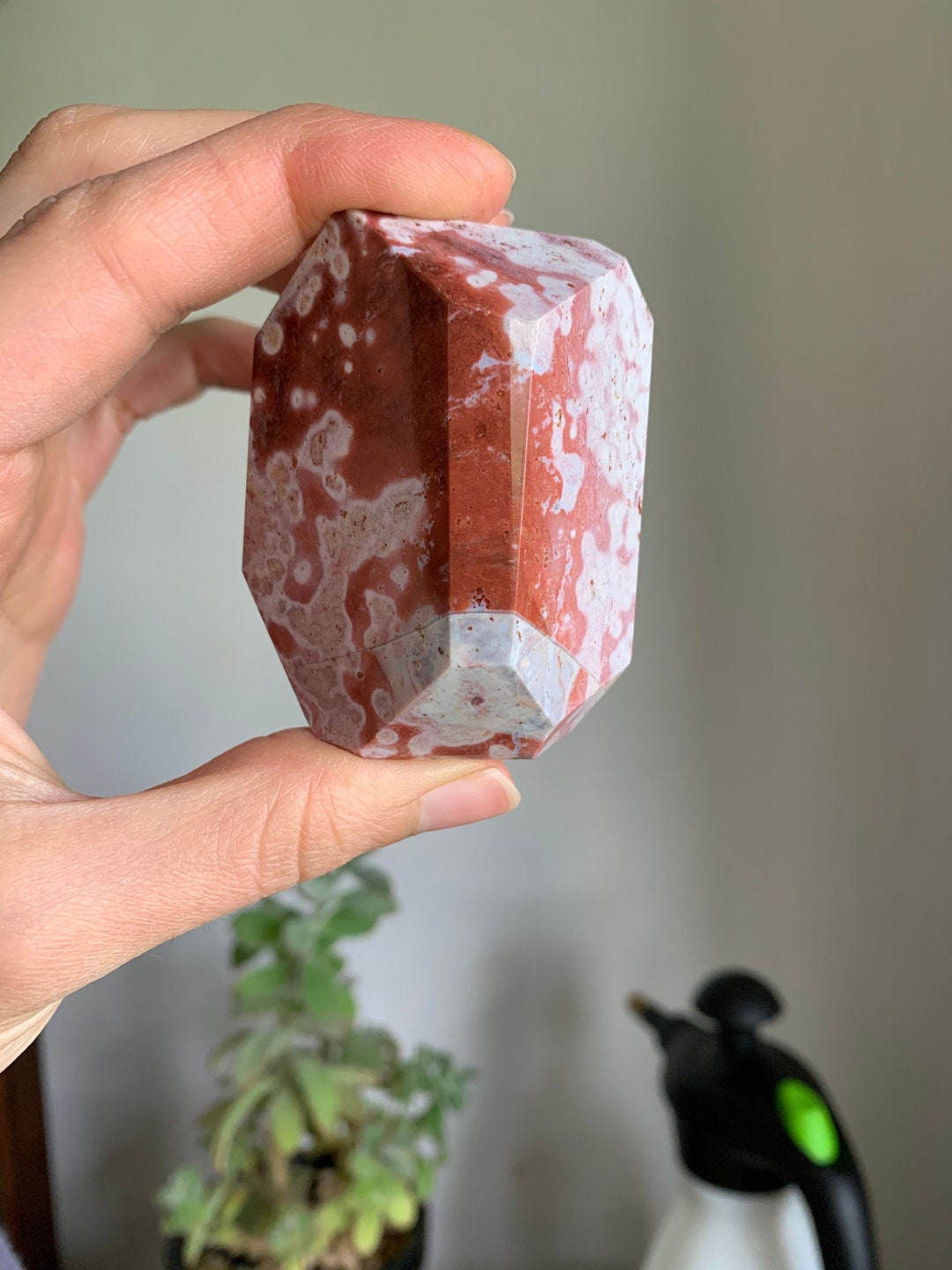 Pink and Red Ocean Jasper Freeform - Etsy