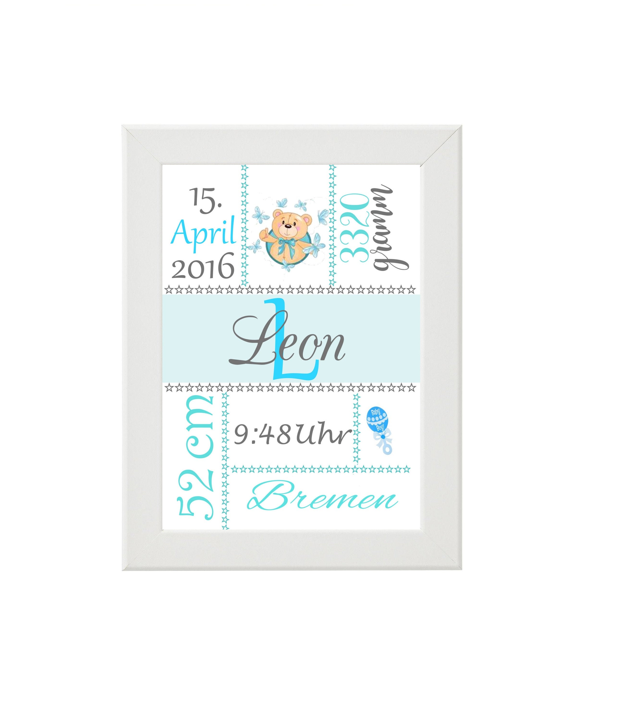 Frame/print Birth Dates 13 X 18 Cm or 21 X 30 Cm Baby Birth - Etsy UK