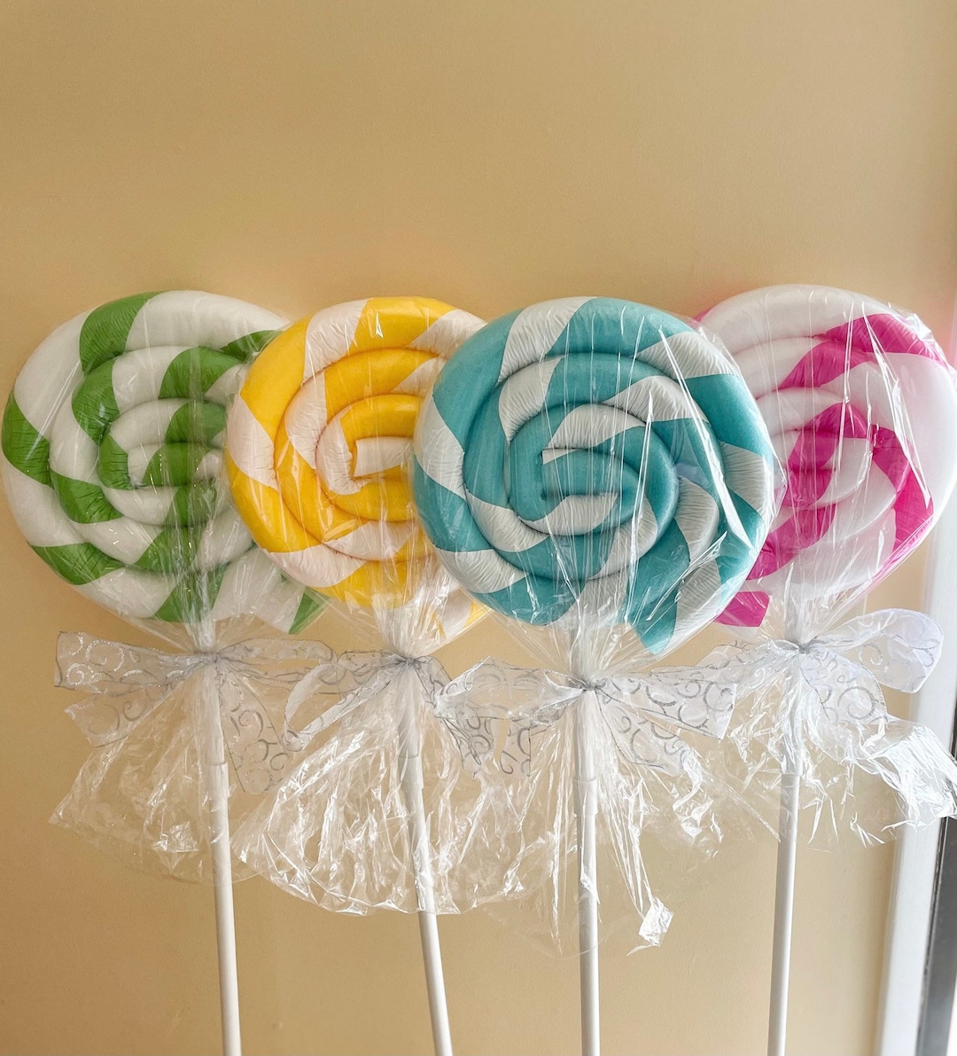 Giant Lollipop Prop set of 4 Lollipops - Etsy