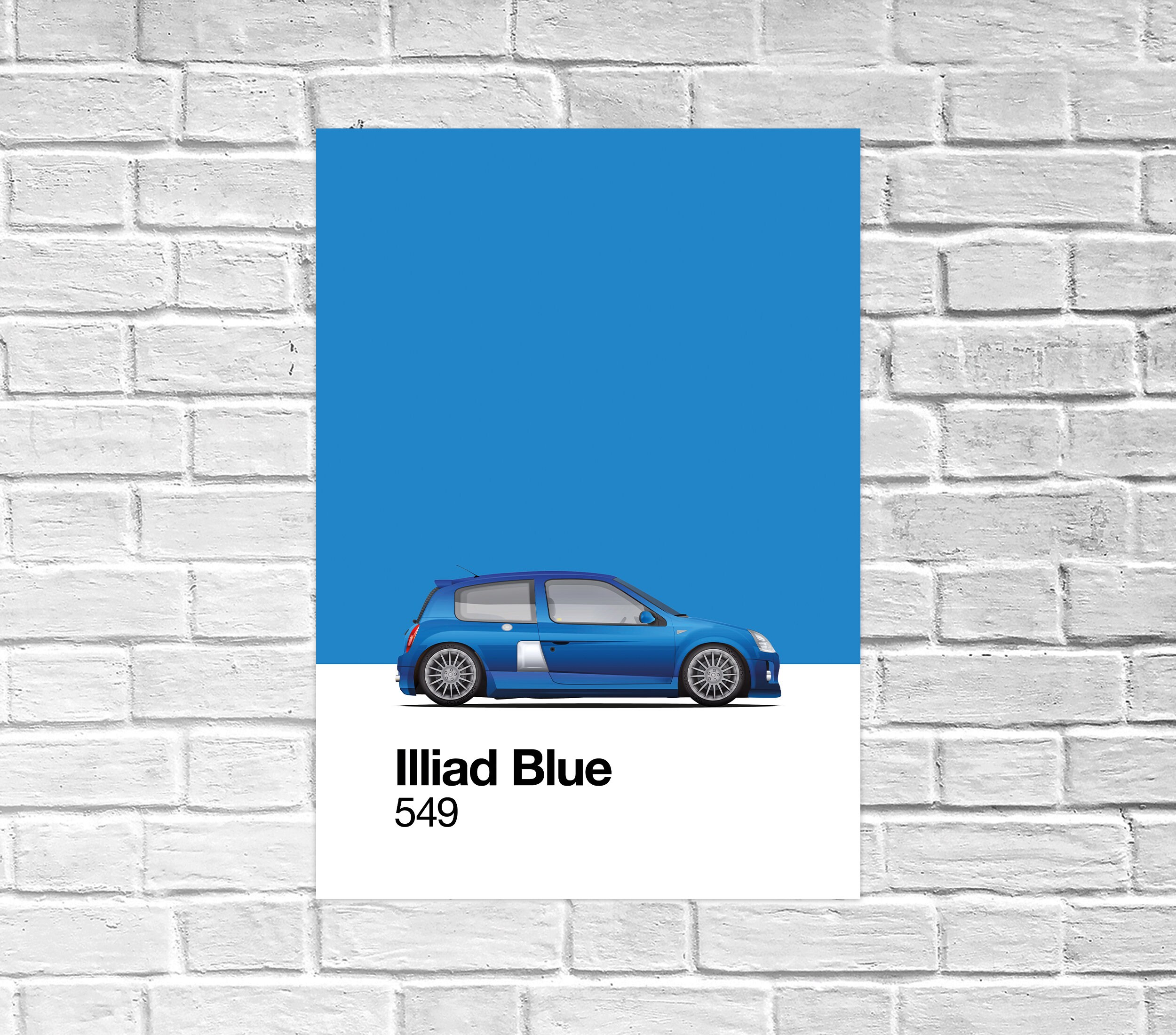 Renaultsport Clio V6 255 'colour Chart Print' - Etsy