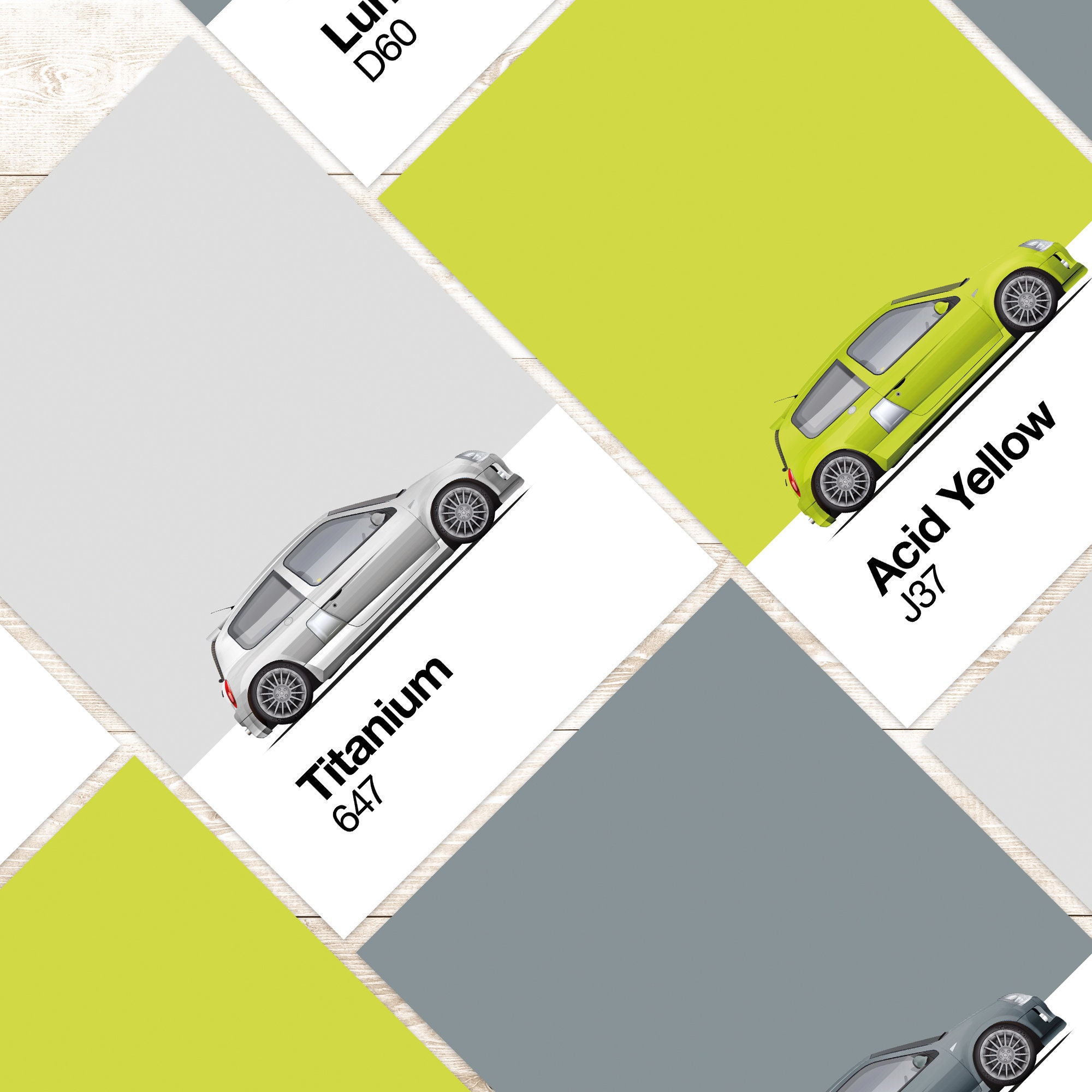 Renaultsport Clio V6 255 'colour Chart Print' - Etsy