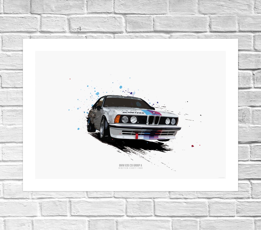 BMW 635 CSL Group A Paint Print - Etsy