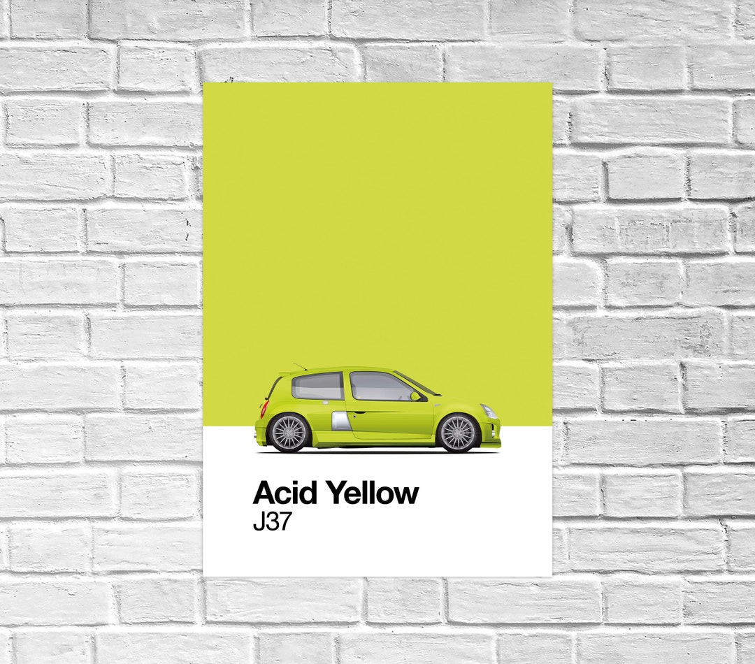Renaultsport Clio V6 255 'colour Chart Print' - Etsy