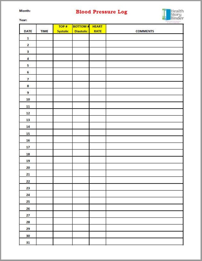 Omron Blood Pressure Chart Printable Eggplm
