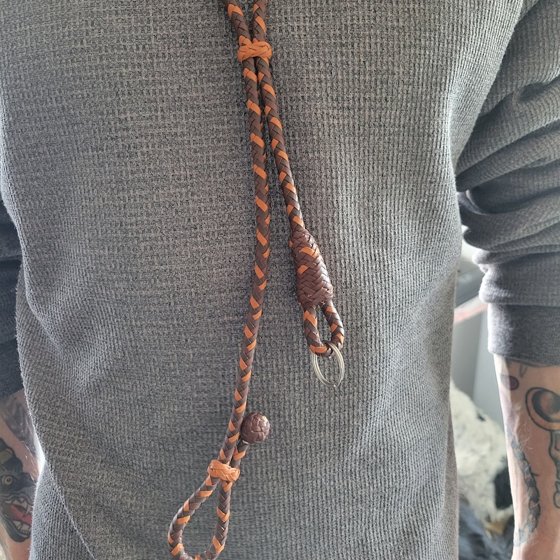 Leather Lanyard - Etsy