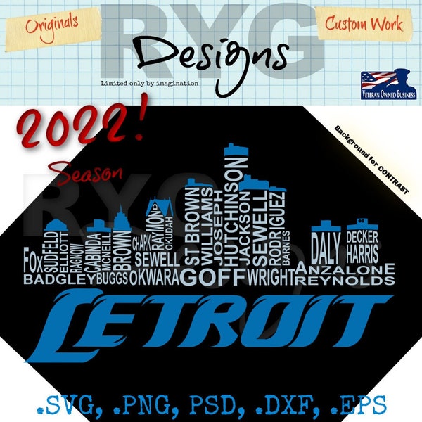 Detroit Lions Font - Etsy