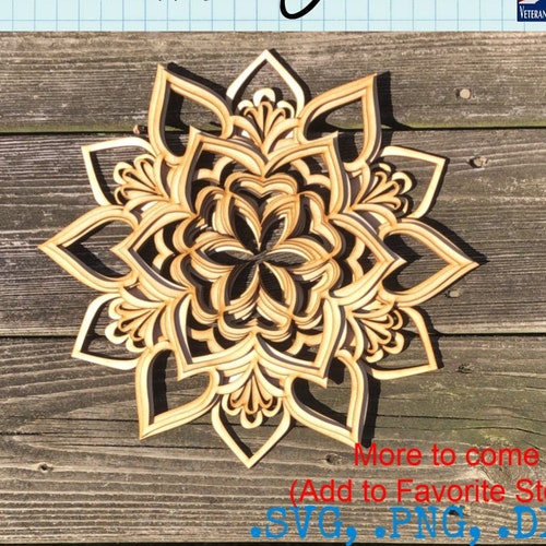 6 Layered Mandala Cut Files - Etsy