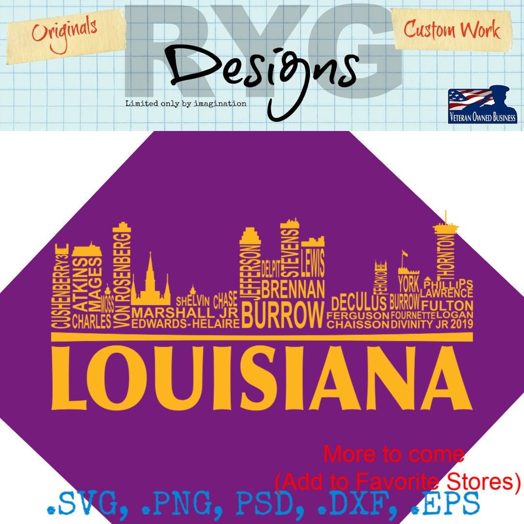 LSU Tigers Graphics Pack 2019 - Etsy