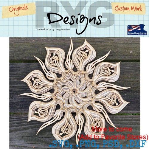 9 Layered Mandala Cut Files - Etsy