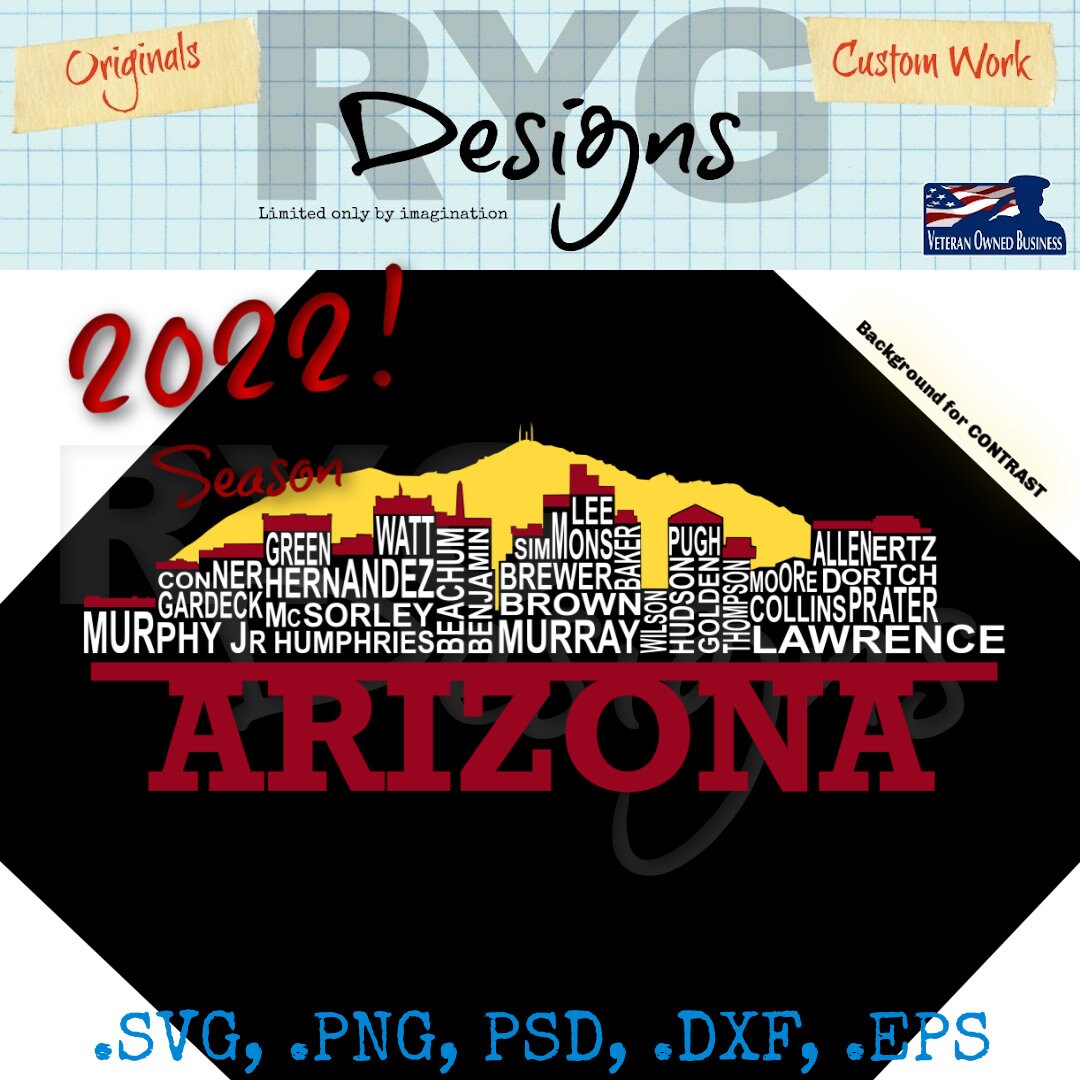 Phoenix Skyline Pro Football Team Names Graphic - Etsy