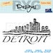 Detroit Icons Skyline Graphic - Etsy