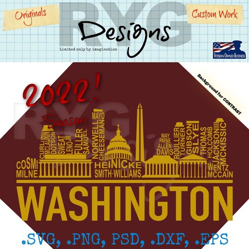 Baltimore's Football Team Skyline Names Graphic - Etsy