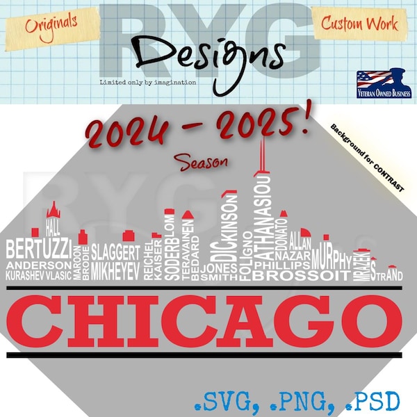 Chicago Teams Svg - Etsy