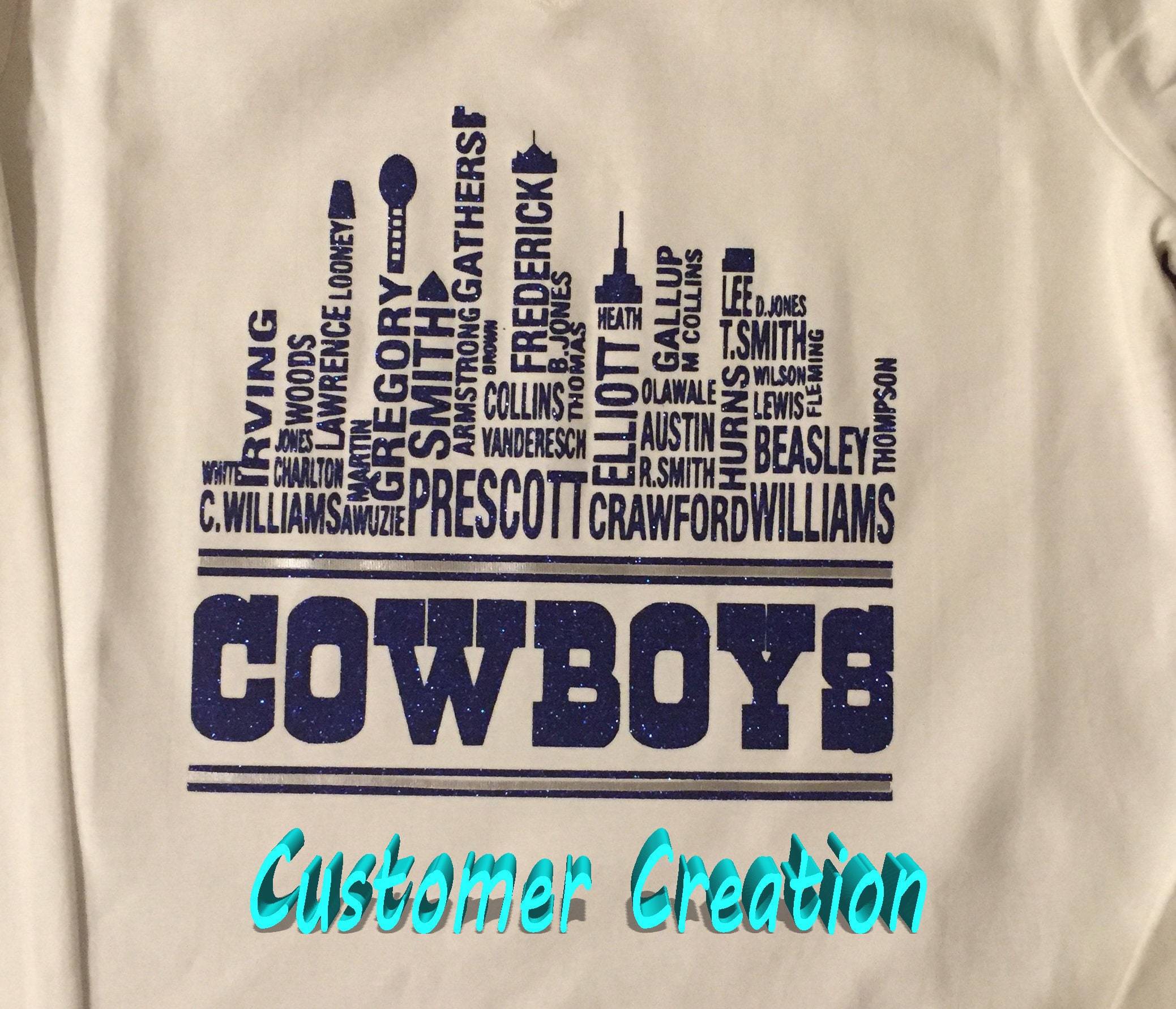 Dallas Pro Basketball Theam Skyline Names Graphic | Etsy