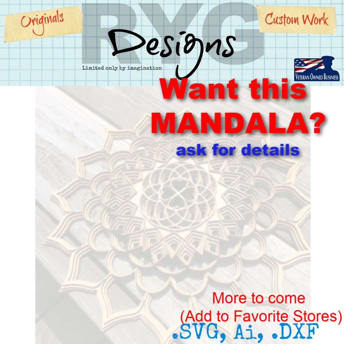 6 Layered Mandala Cut Files - Etsy