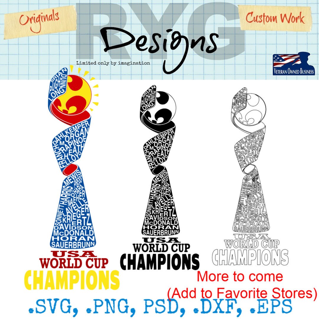 Women's World Cup Trophy Names Graphic - Etsy