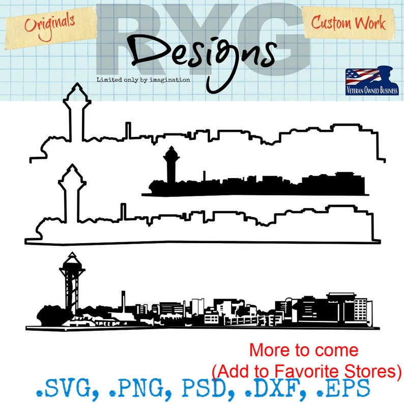 Erie Pennsylvania Skyline Graphic - Etsy