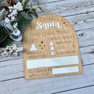 Dear Santa Sign Dear Santa Letter Letter to Santa Christmas Photo Prop ...