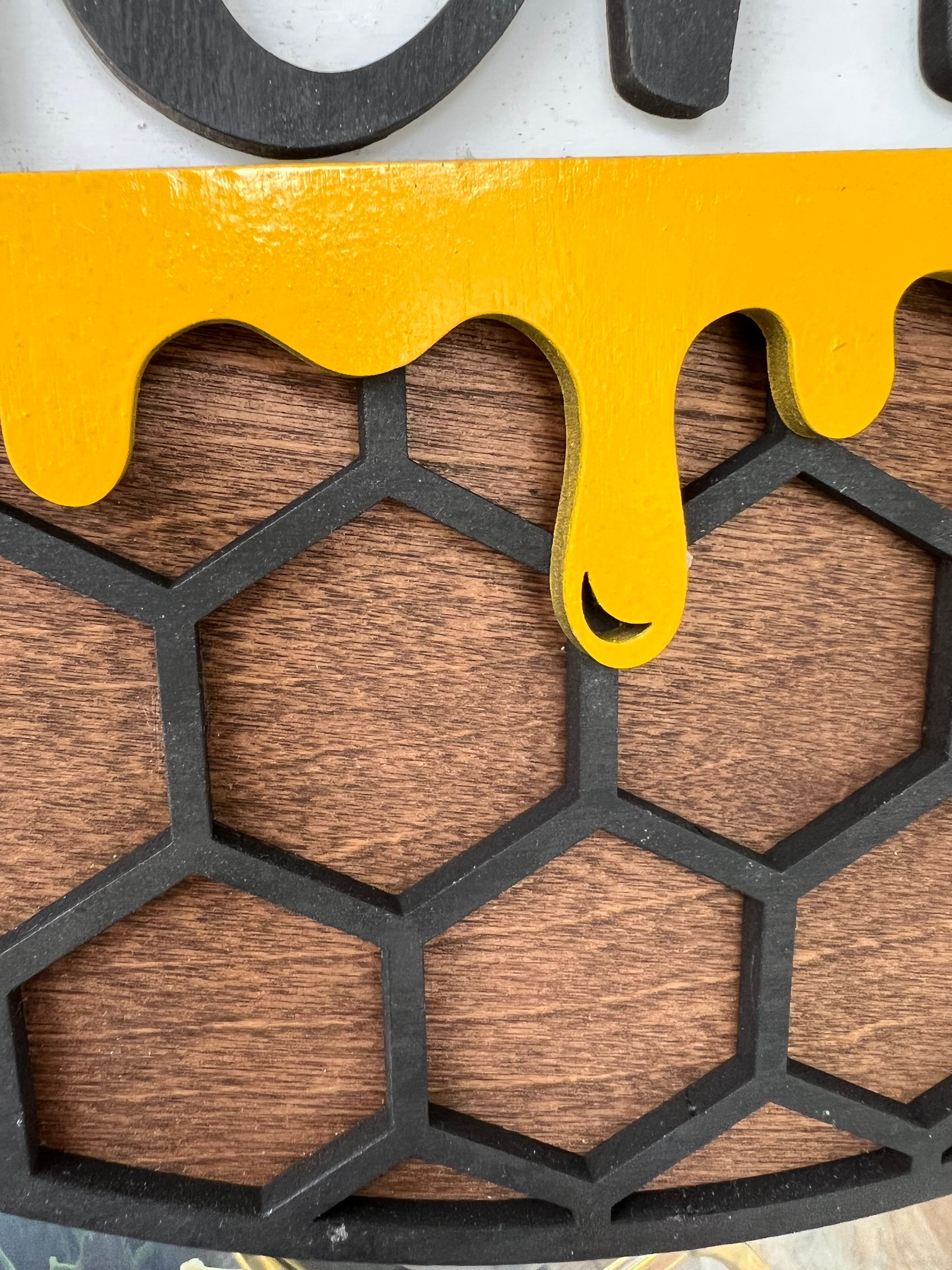 Bee Round Door Sign Hey There Honey Round Sign Honey Bee - Etsy