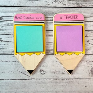 Pencil Note Pad | Teacher Sticky Note Holder | Gifts for Teachers ...