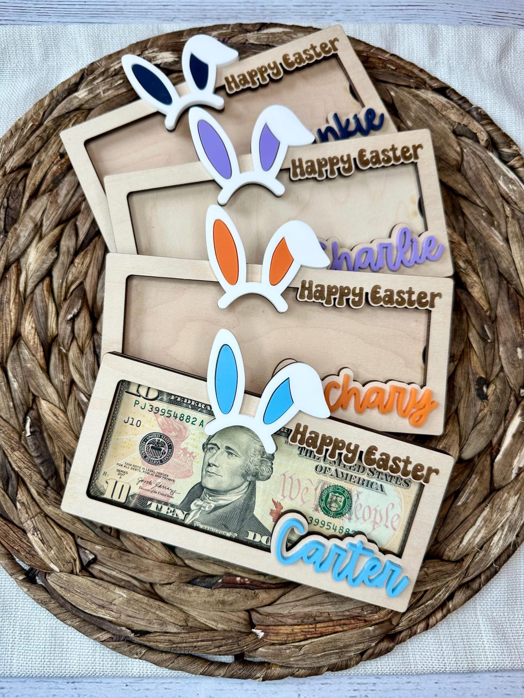 Easter Bunny Money Holder | Easter Cash Holder | Easter Basket Filler ...