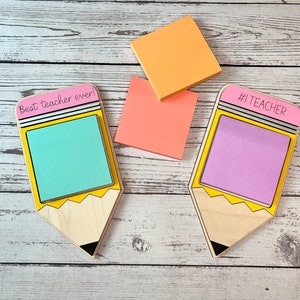 Pencil Note Pad | Teacher Sticky Note Holder | Gifts for Teachers ...