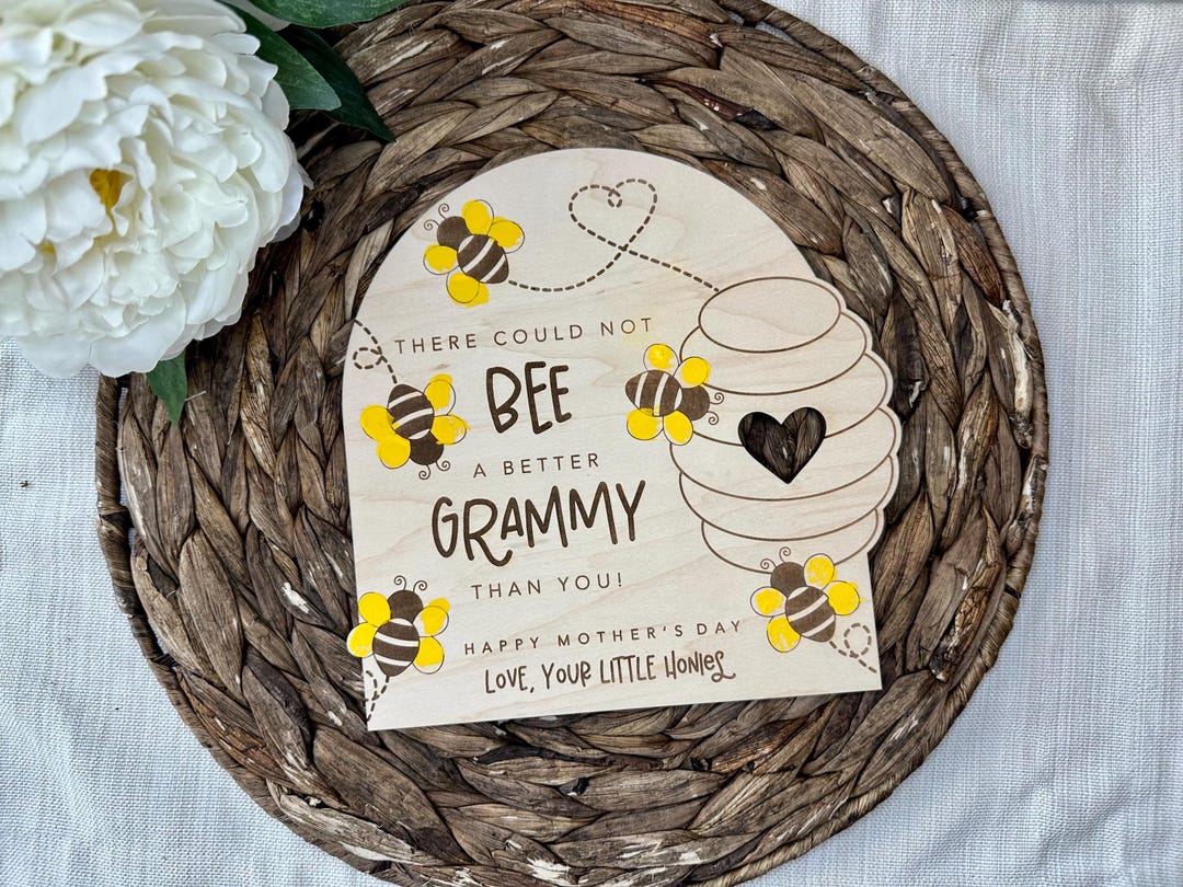 Mother's Day Bee Fingerprint Sign | There Could Not Bee | Gifts for Her ...