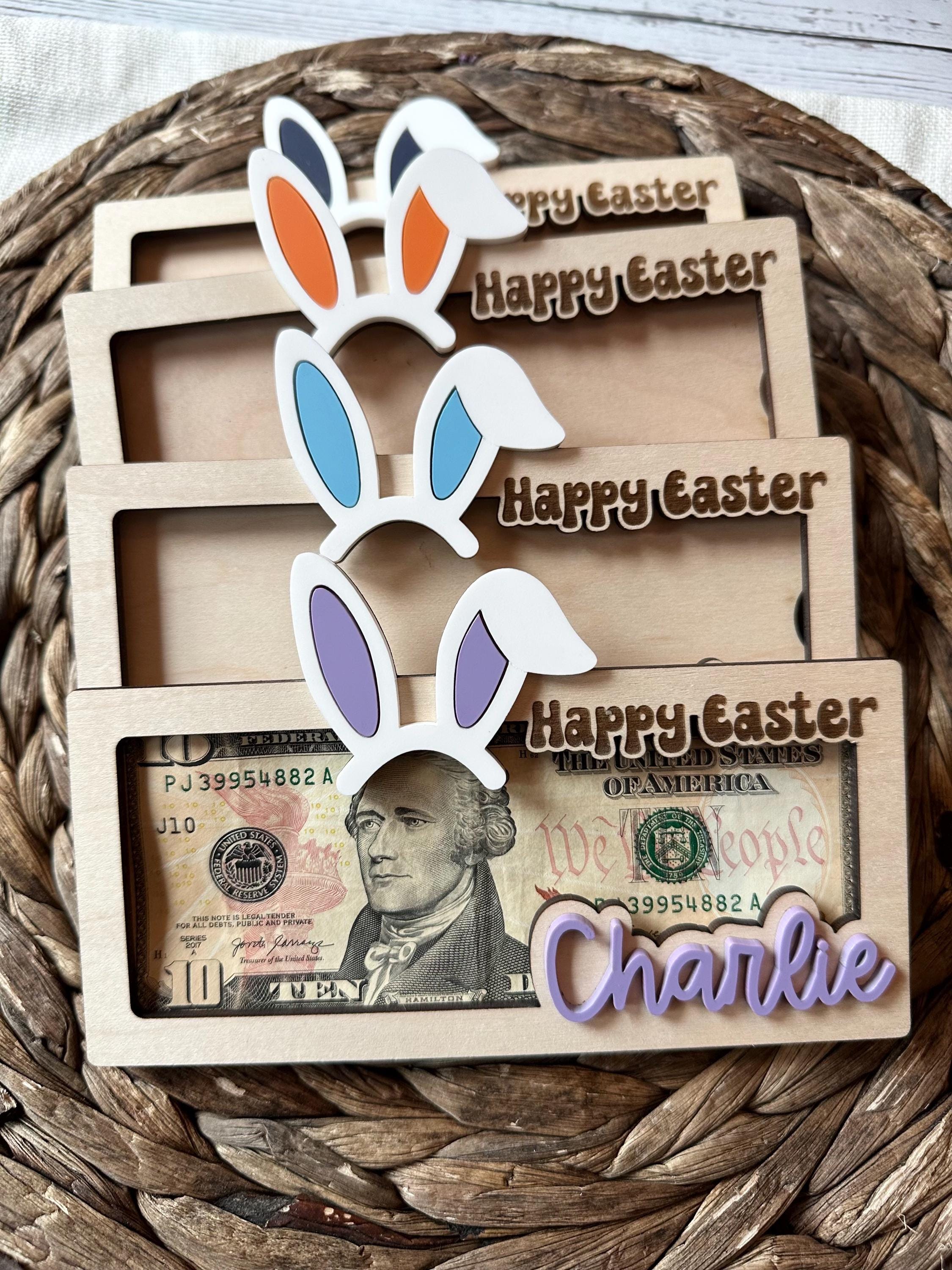 Easter Bunny Money Holder | Easter Cash Holder | Easter Basket Filler ...