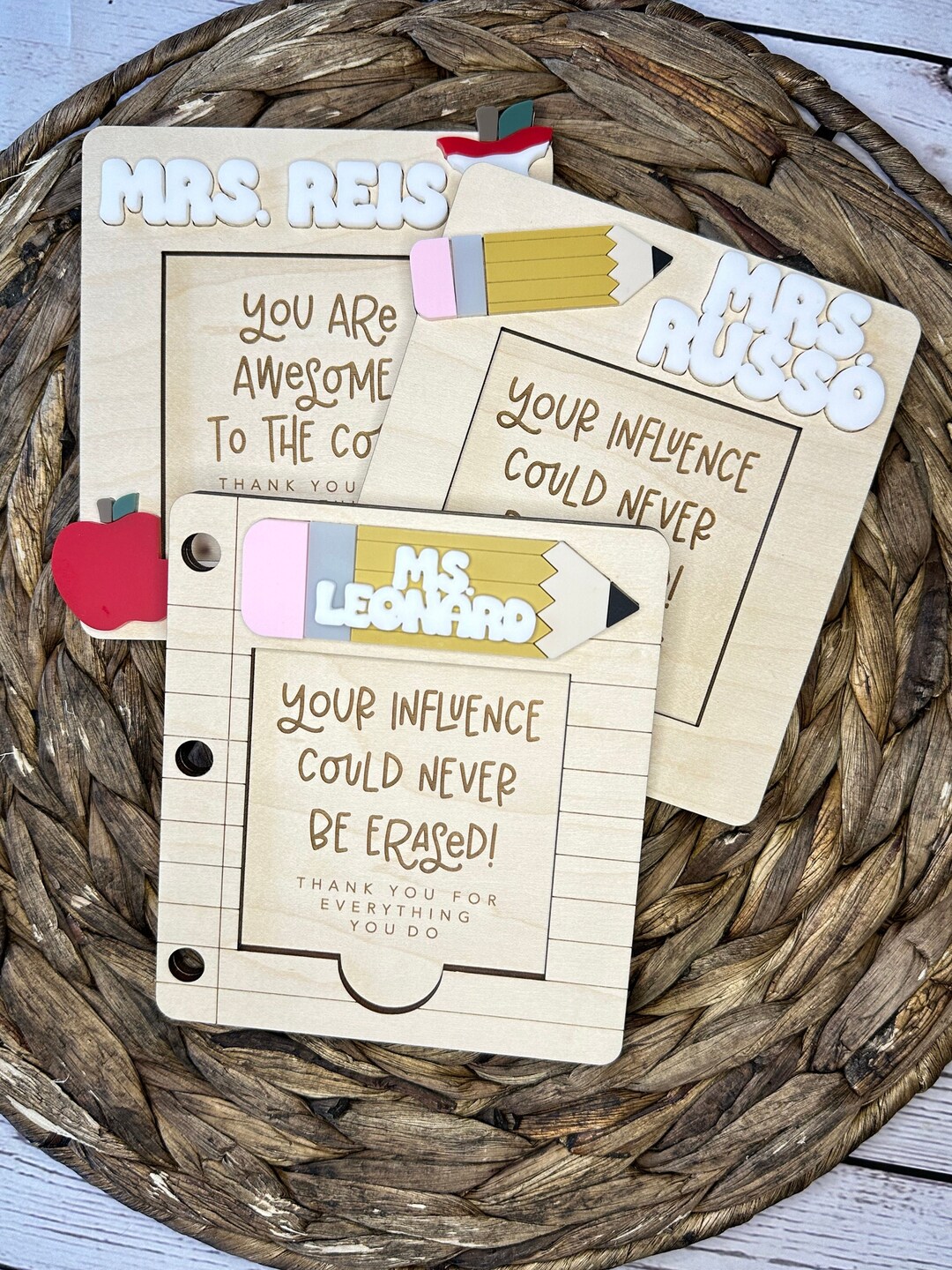 Teacher Sticky Note Holder | Gifts for Teachers | Teacher Appreciation ...