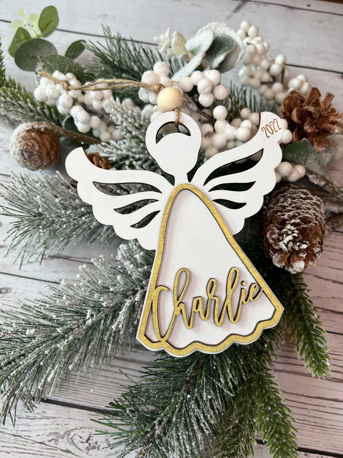 Angel Ornament Personalized Angel Custom Name Christmas - Etsy