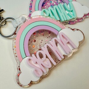 Rainbow Backpack Tag | Boho Rainbow Keychain | Backpack Tag | Bookbag ...