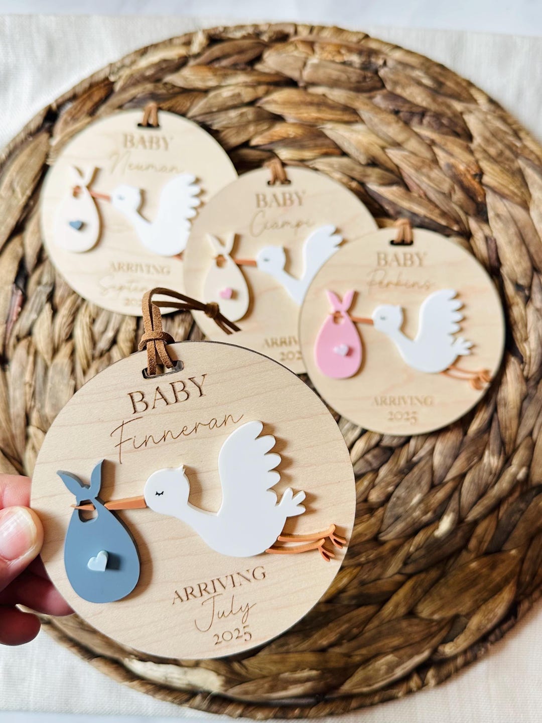 Christmas 2025 | Pregnancy Announcement Ornament | Stork Ornament ...